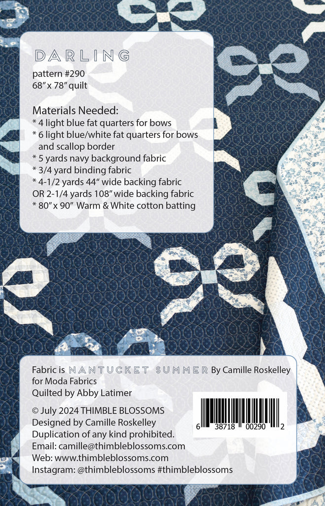 Darling - PDF pattern – Thimble Blossoms